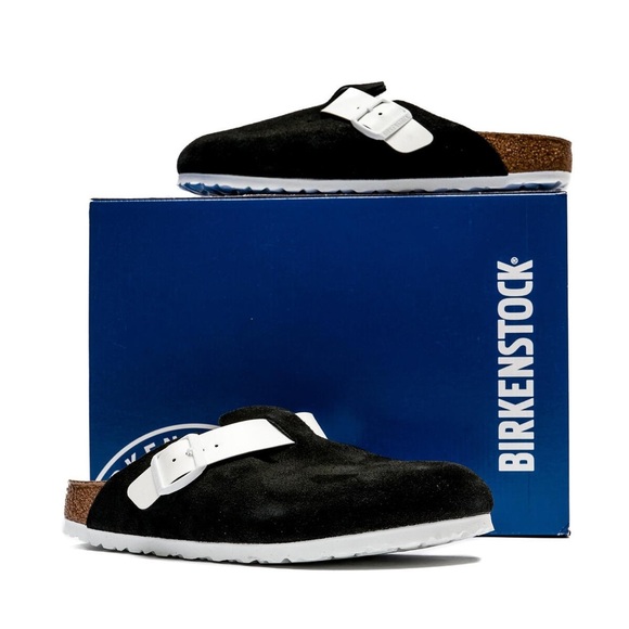 Birkenstock | Shoes | Birkenstock Womens Boston Suede Leather Birkoflor ...
